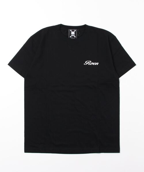 ROEN（ロエン）の「ROEN/ロエン/FLOWER BACK SKULL TEE/半袖Tシャツ（Tシャツ/カットソー）」 - WEAR