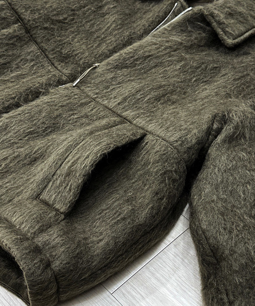 KIIT（キート）の「KIIT キート / CROPED DOWN JKT クロップドダウンジャケット モヘアシャギーブルゾン / KIP-Y98-801（ダウンジャケット/コート）」 - WEAR