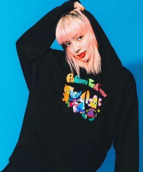 A'GEM/9 × .kom『PaRappa the Rapper/パラッパラッパー』グラフィックプリントフーデッドパーカー セレクトアイテム ...