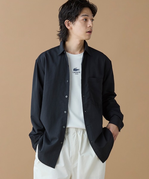 セール】撥水リサイクルナイロンアウターシャツ（シャツ/ブラウス