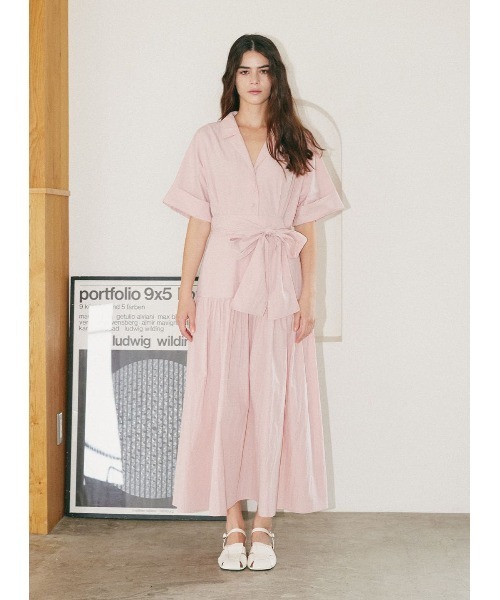 COEL（コエル）の「ウエストリボンシャツワンピース（ワンピース）」 - WEAR