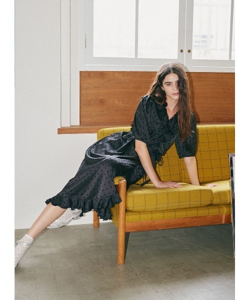 COEL（コエル）の「ドットフリルワンピース（ワンピース）」 - WEAR