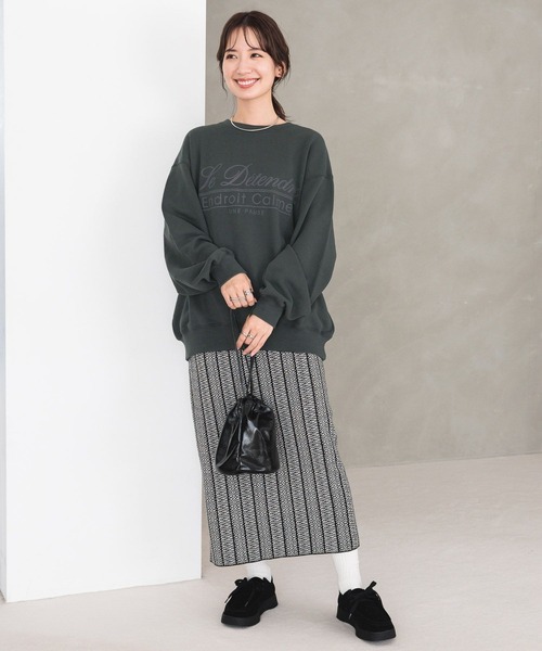 LEPSIM（レプシィム）の「12ゲージジャガードナロースカート 971236（スカート）」 - WEAR