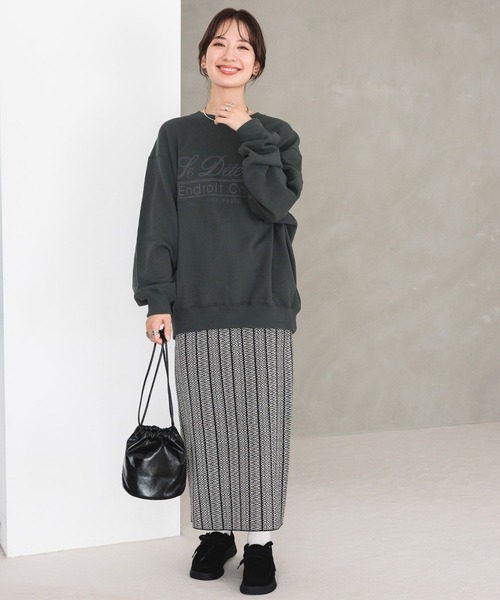 LEPSIM（レプシィム）の「12ゲージジャガードナロースカート 971236（スカート）」 - WEAR