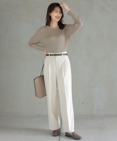 GLOBAL WORK（グローバルワーク）の「あったかウツクシルエットワイドパンツ/115440（その他パンツ）」 - WEAR