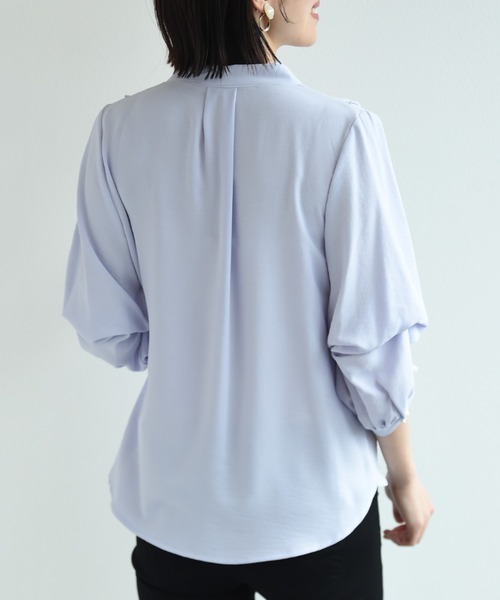 INTERPLANET（インタープラネット）の「ポーラVネック袖2WAYブラウス（シャツ/ブラウス）」 - WEAR