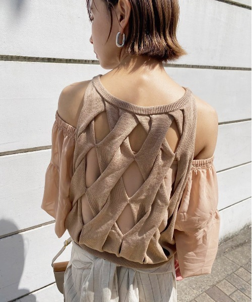 AMERI（アメリ）の「MEDI BRAID LAYERED TOP（シャツ/ブラウス）」 - WEAR