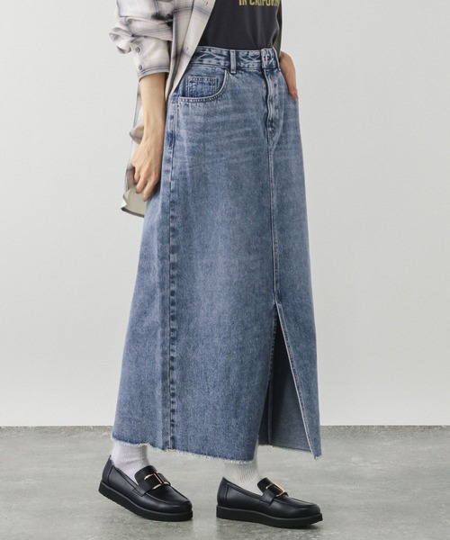 GLOBAL WORK（グローバルワーク）の「GOODデニムIラインスカート/209642（スカート）」 - WEAR