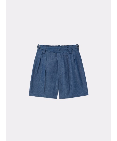 SOFTHYPHEN（ソフトハイフン）の「BELTED PIN TUCK SHORTS（スラックス）」 - WEAR