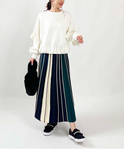 PICCIN（ピッチン）の「【WEB限定】配色プリーツスカート（スカート）」 - WEAR
