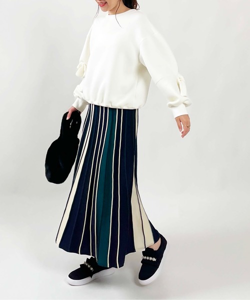 PICCIN（ピッチン）の「【WEB限定】配色プリーツスカート（スカート）」 - WEAR