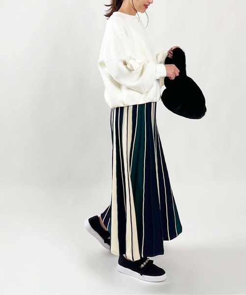 PICCIN（ピッチン）の「【WEB限定】配色プリーツスカート（スカート）」 - WEAR