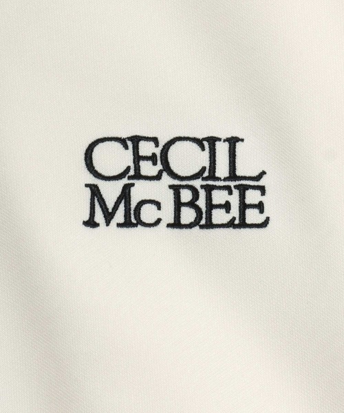 CECIL McBEE（セシルマクビー）の「CECIL Mc BEE（セシルマクビー）ワンポイントロゴ刺繍 クロップドハーフジップジャージ レディース（ジャージ）」 - WEAR