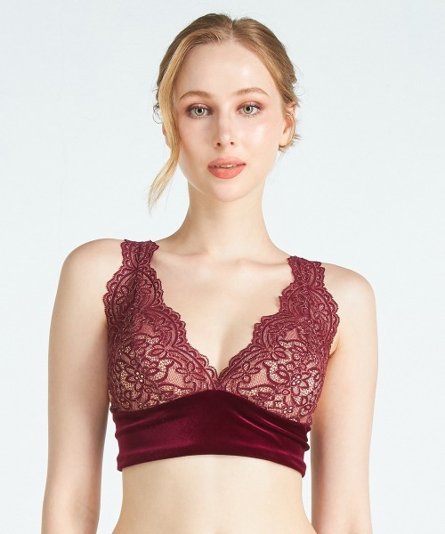 ANNEBRA（アンブラ）の「Mystic ベロア×レースブラレット（ブラジャー）」 - WEAR