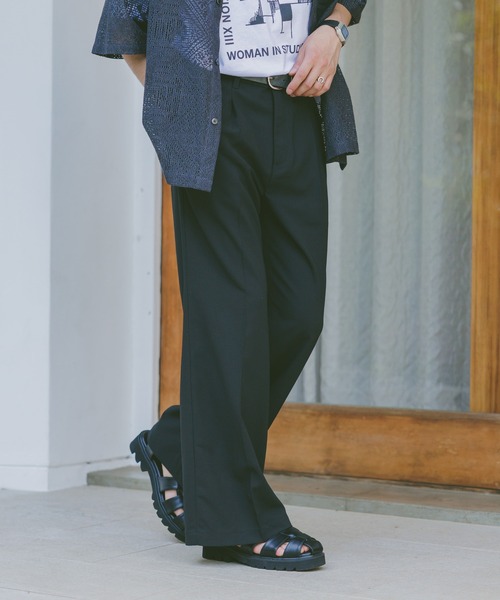 RAGEBLUE（レイジブルー）の「TRストレッチ/ワイドフレアスラックス（スラックス）」 - WEAR