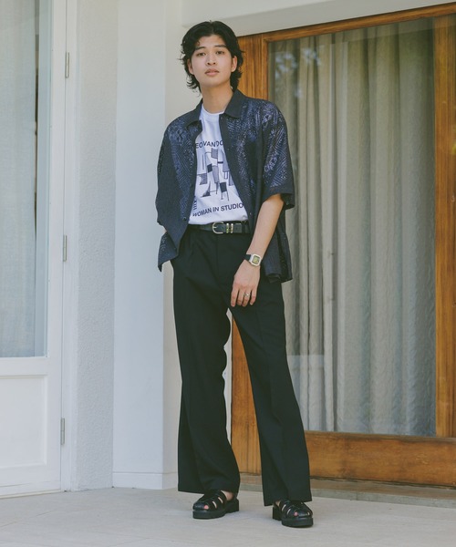 RAGEBLUE（レイジブルー）の「TRストレッチ/ワイドフレアスラックス（スラックス）」 - WEAR