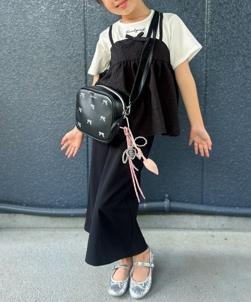 MPS（エムピーエス）の「【MPS】カットジョーゼットIラインスカート（親子でお揃い）ウエストゴム / ストレッチ（スカート）」 - WEAR