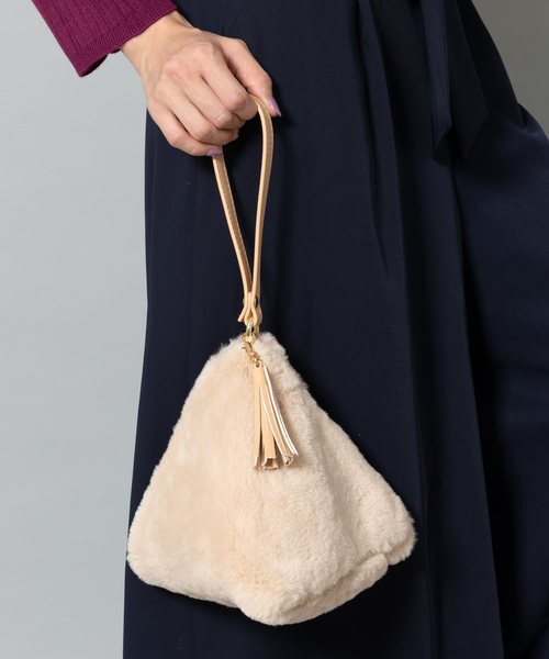 Rewde（ルゥデ）の「ﾌｪｲｸﾌｧｰﾄﾗｲｱﾝｸﾞﾙﾎﾟｼｪｯﾄ（8R18-PC01）（クラッチバッグ）」 - WEAR