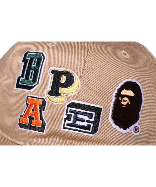 A BATHING APE（アベイシングエイプ）の「MULTI FONTS PATCH PANEL CAP M（キャップ）」 - WEAR