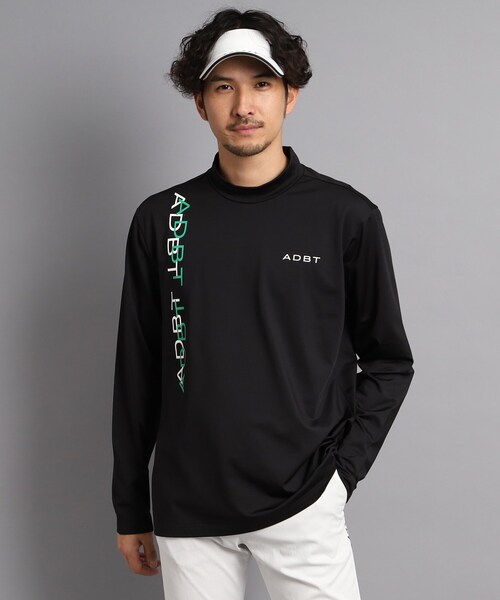 adabat（アダバット）の「 【ADBT】アクセントロゴデザイン モックネック長袖プルオーバー（Tシャツ/カットソー）」 - WEAR