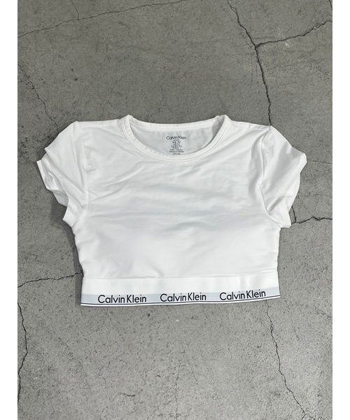 CalvinKlein T-SHIRT BRALETTE（Tシャツ/カットソー）｜Calvin Klein（カルバン・クライン）のファッション通販 - ZOZOTOWN