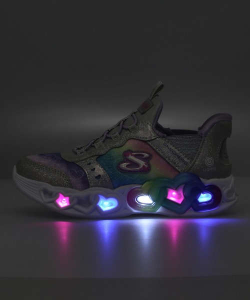 【セール】SKECHERS スケッチャーズ SLIP-INS スリップインズ INFINITE HEART LIGHTS【光る靴/オンオフ ...