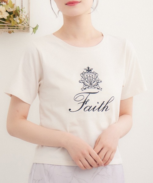 ems excite（エムズエキサイト）の「アソートロゴ刺繍TEE（Tシャツ/カットソー）」 - WEAR