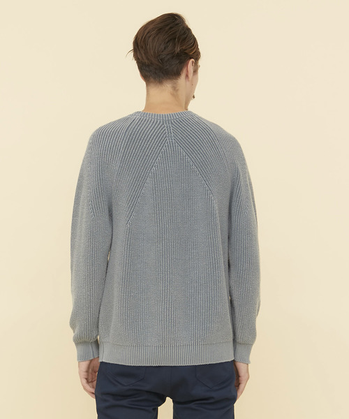 BATONER（バトナー）の「【BATONER】SIGNATURE FADED COLOR CREW NECK/シグネチャーフェイデッドカラークルーネック/BN-20SM-005（ニット ...