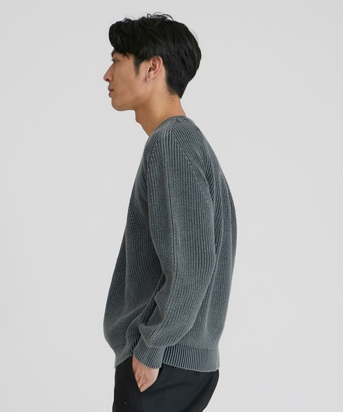 BATONER（バトナー）の「【BATONER】SIGNATURE FADED COLOR CREW NECK/シグネチャーフェイデッドカラークルーネック/BN-20SM-005（ニット ...