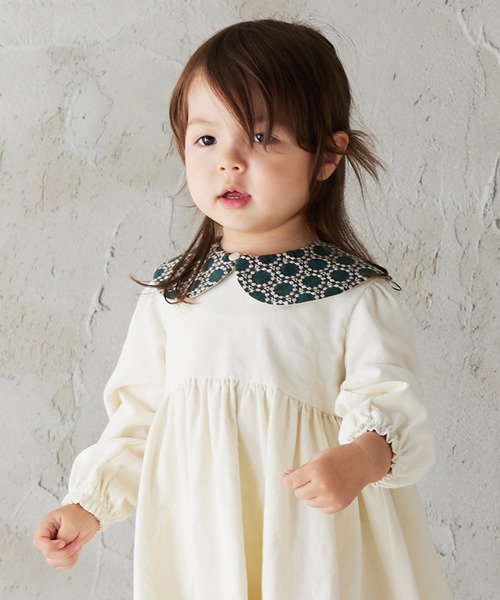 Hoppetta（ホッペッタ）の「【Hoppetta（ホッペッタ）】付け襟コーデュロイワンピース（ワンピース）」 - WEAR