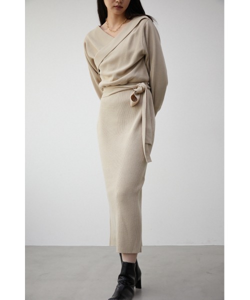 AZUL by moussy（アズールバイマウジー）の「CACHE-COEUR BROWSING OP/カシュクールブラウジングワンピース ...