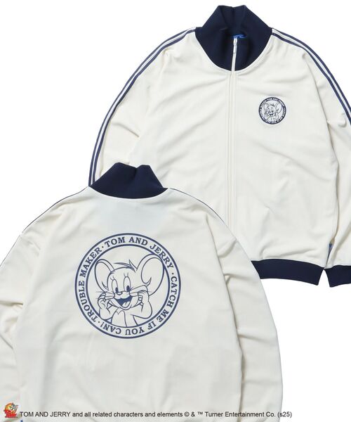 Tom＆Jerry（トムアンドジェリー）の「【SEQUENZ（シークエンズ）】TJ CIRCLE LOGO TRACK JACKET / トムとジェリー ジャージ フルジップ ジャケット 刺繍 ...