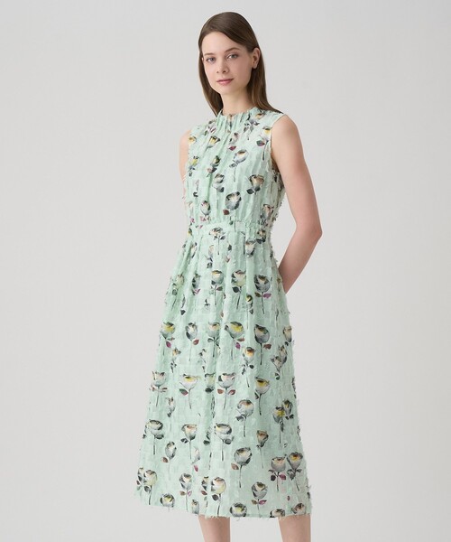 カットジャガードフラワープリント ワンピース（ワンピース）｜ANAYI（アナイ）のファッション通販 - ZOZOTOWN