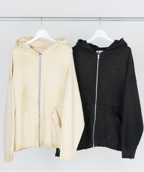 DISCOVERED DEVIL EAR DAMAGE HOODIE（パーカー）｜DISCOVERED（ディスカバード）のファッション通販 ...