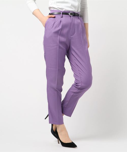 2PINK（ツーピンク）の「【2PINK×しまむら】ベルト付テーパードパンツ（その他パンツ）」 - WEAR