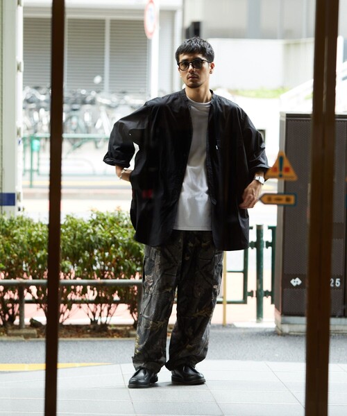 FREAK'S STORE（フリークスストア）の「KONECO/コネーソ 別注 グランパシャツ ロングスリーブ/ノーカラー/バンドカラー ...