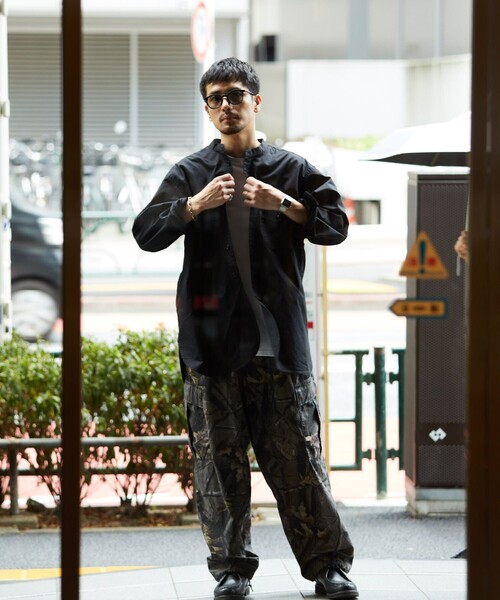 FREAK'S STORE（フリークスストア）の「KONECO/コネーソ 別注 グランパシャツ ロングスリーブ/ノーカラー/バンドカラー ...