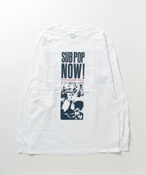SUB POP（サブポップ）の「L/S PRINT TEE“SUB POP NOW”（Tシャツ/カットソー）」 - WEAR