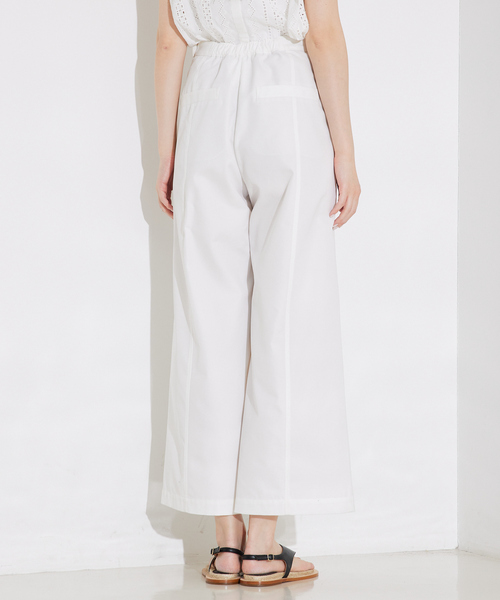 セール】撥水ツイルワイドパンツ/夏服（その他パンツ）｜qualite