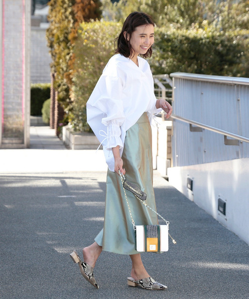 AMERI（アメリ）の「SLIT SLEEVE OPEN SHIRT（シャツ・ブラウス）」 - WEAR