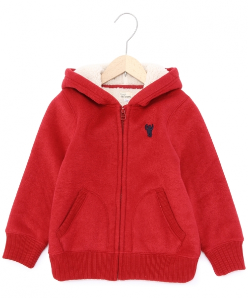 coen（コーエン）の「【coen kids】パイル裏ボアジップパーカー(100～150cm)（ブルゾン）」 - WEAR