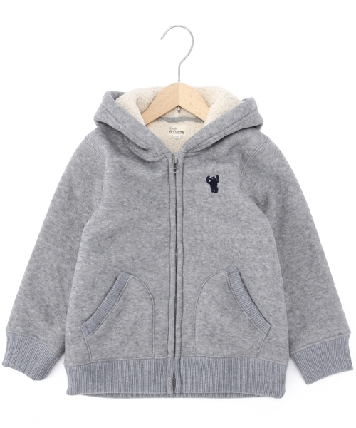 coen（コーエン）の「【coen kids】パイル裏ボアジップパーカー(100～150cm)（ブルゾン）」 - WEAR