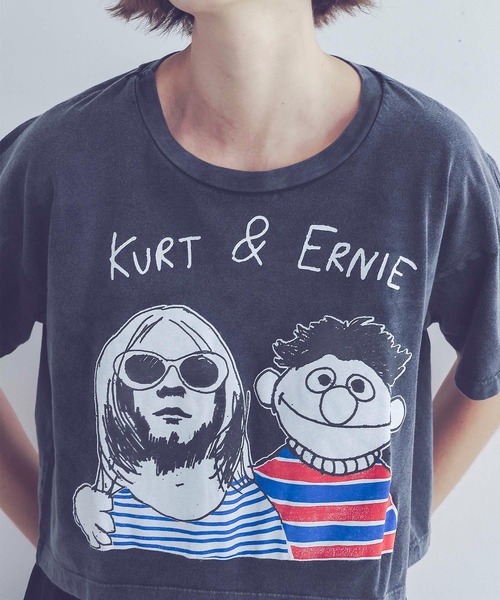 BLACK SCORE（ブラックスコア）の「BLACK SCORE / KURT ERNIE midriff tee(KURT ERNIE ...