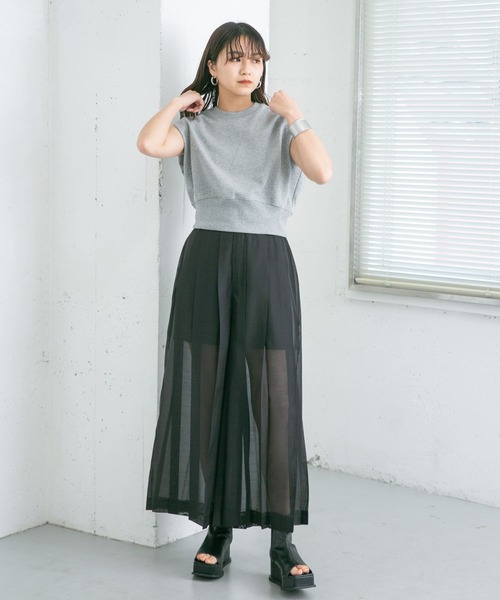 KBF（ケイビーエフ）の「シアープリーツWIDEパンツ（その他パンツ）」 - WEAR