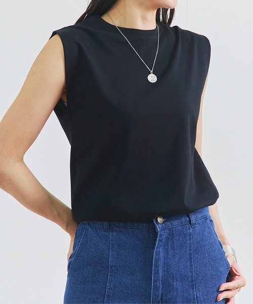 Fizz（フィズ）の「【Fizz/フィズ】 タックノースリーブTシャツ（Tシャツ/カットソー）」 - WEAR