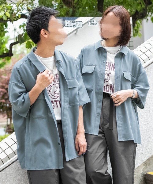 PairPair（ペアペア）の「BIGポケットルーズシャツ（ユニセックス）（シャツ/ブラウス）」 - WEAR