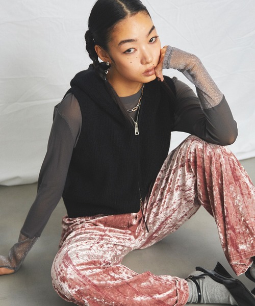 uyu.（ウユ）の「【24AW COLLECTION】Hood Drivers Knit Vest / フードドライバーズニットベスト【uyu ...