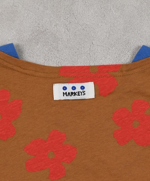 MARKEY'S（マーキーズ）の「総柄フレアスリーブカットソー（Tシャツ/カットソー）」 - WEAR
