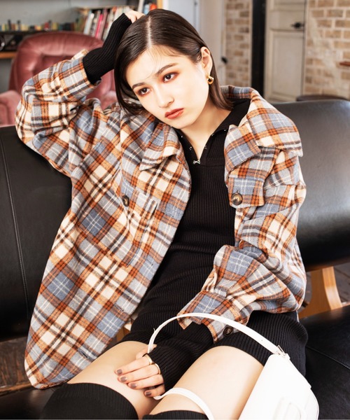 SPIRALGIRL（スパイラルガール）の「フロントホックタイトリブニットワンピース（ワンピース）」 - WEAR