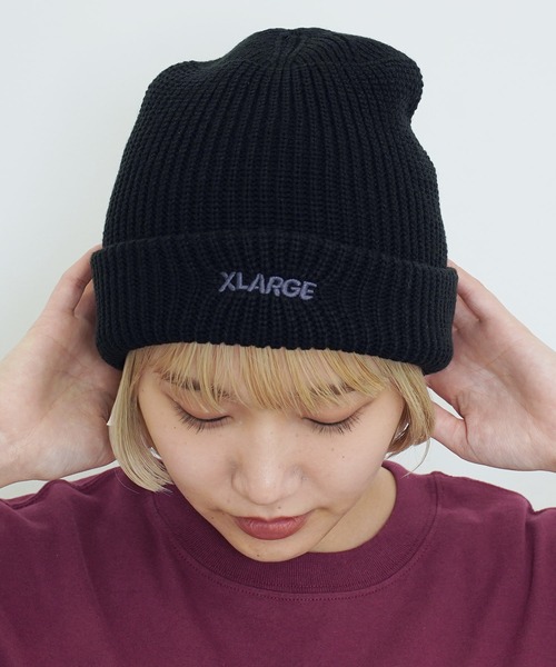 XLARGE（エクストララージ）の「XLARGE / エクストララージ LOGO BASIC BEANIE ニット帽（ニットキャップ/ビーニー ...